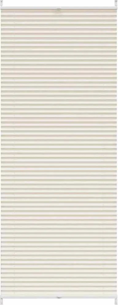 Plisovaná roleta 70 x 200 cm krémová 240632