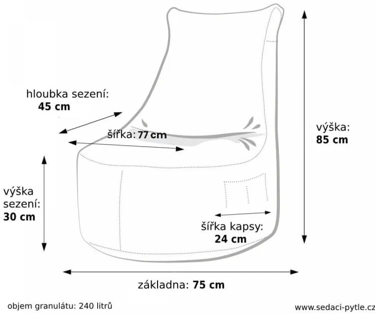 Primabag Herní křeslo Master nylon oranžová