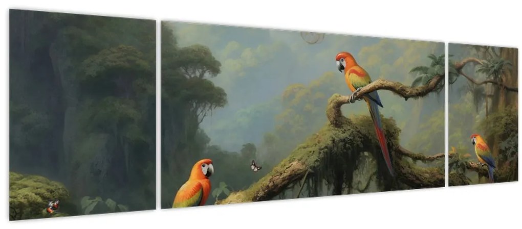 Obraz - Tropický les (170x50 cm)