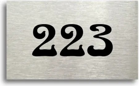 ACCEPT Číslo na dveře - typ 13 (50x30mm) - bílá tabulka - barevný tisk