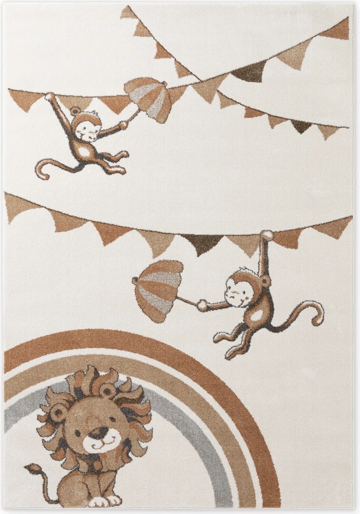 Villeroy & Boch, Dětský kusový koberec Villeroy & Boch Boho Kids 106308 Cream Multicolor, 160x230, bílá, dětský pokoj