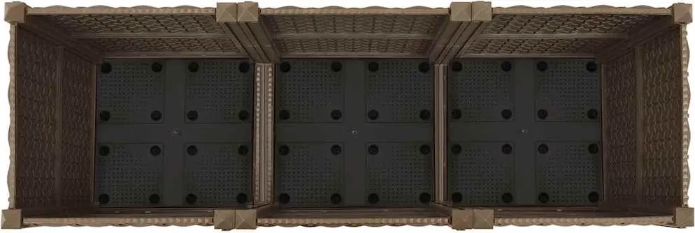 Vyvýšený záhon 120 x 40 x 38 cm polypropylen 316517