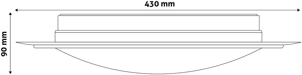 AVIDE Stropní LED osvětlení ARES, 24W, denní bílá, 43cm, kulaté, bílé 9570500