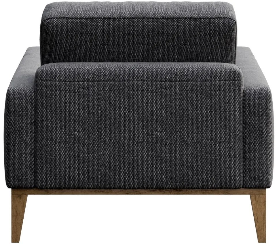 Tmavě šedé látkové křeslo MESONICA Musso Tufted