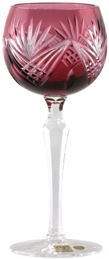 Sklenice na víno Janette, barva rubín, objem 190 ml