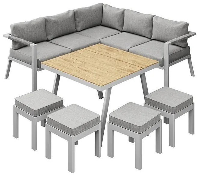 Zumm Garden Furniture® Sestava zahradního nábytku GRADO II šedá