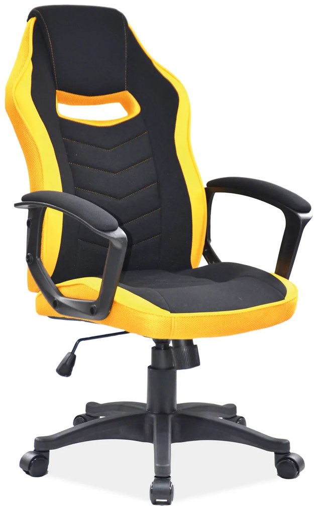 Signal Kancelářská židle CAMARO černá/žlutá