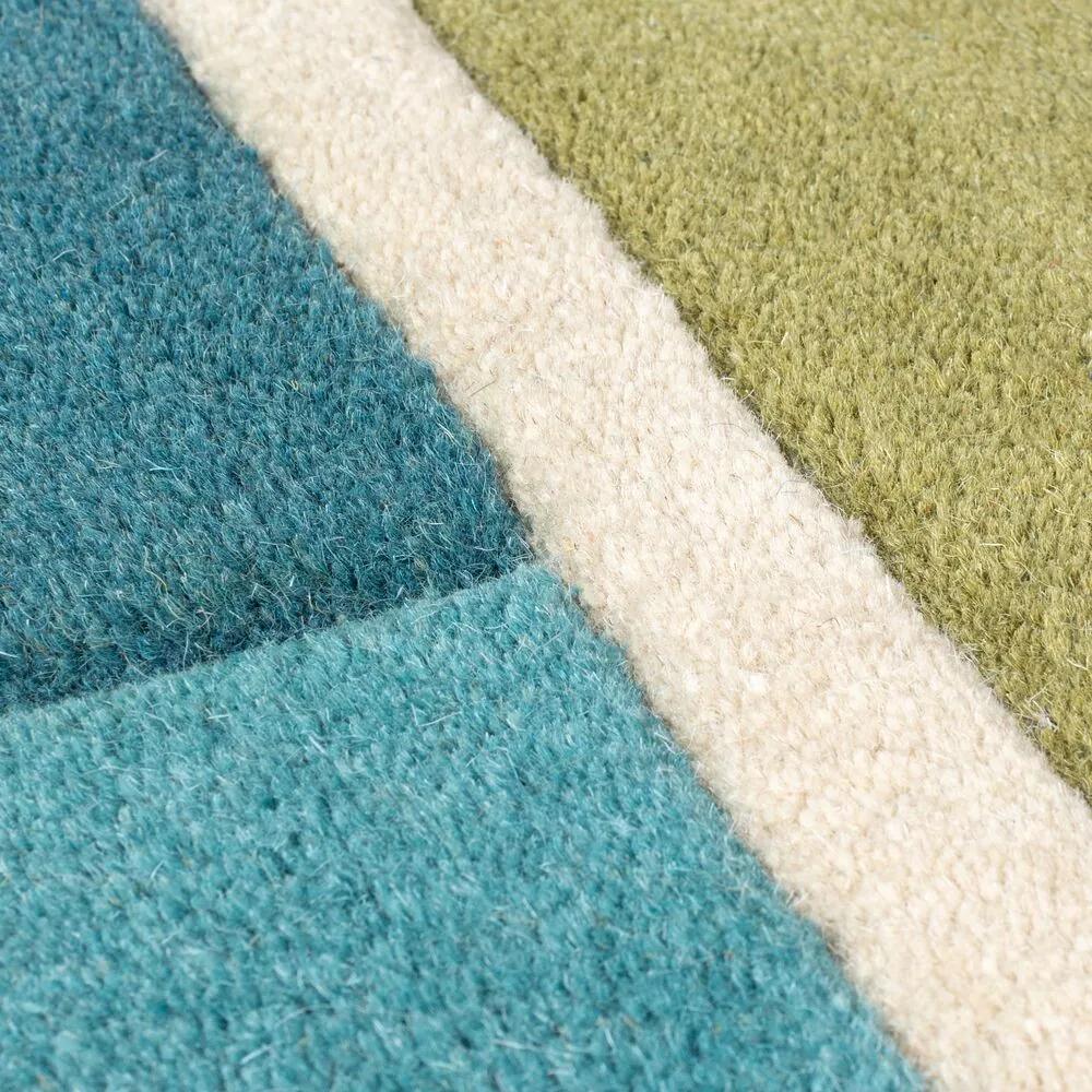 Flair Rugs koberce Ručně všívaný kusový koberec Illusion Piano Green/Multi - 200x290 cm