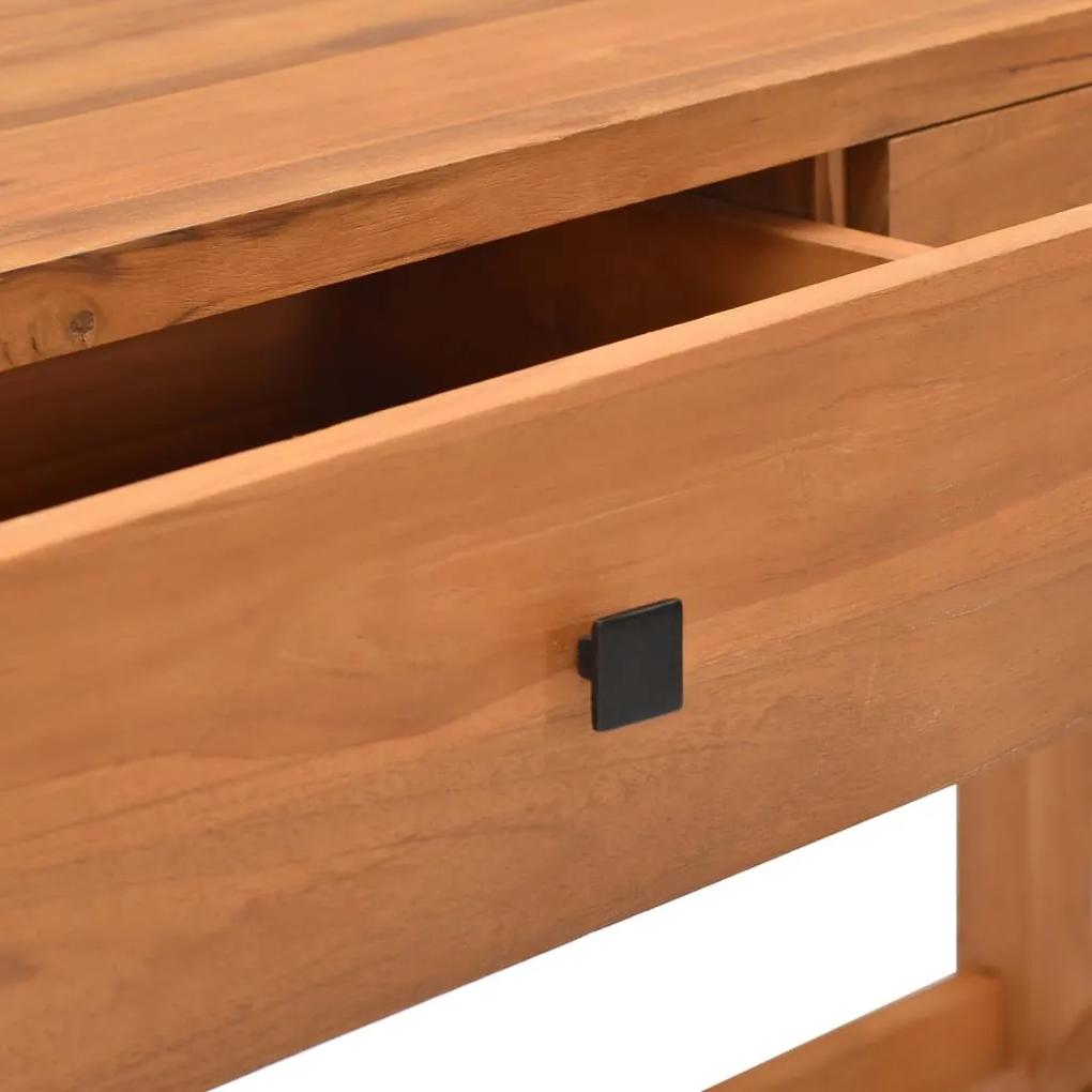 vidaXL Psací stůl se 2 zásuvkami 100 x 40 x 75 cm teakové dřevo [325264]