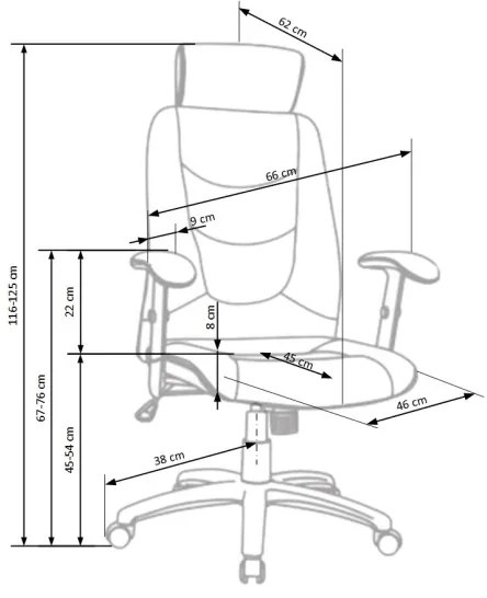 Kancelářská židle ORVI černá