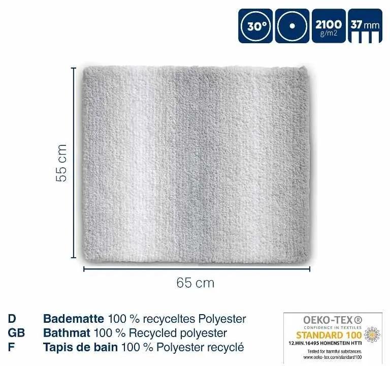KELA Koupelnová předložka Ombre 65x55 cm polyester starorůžová KL-23564