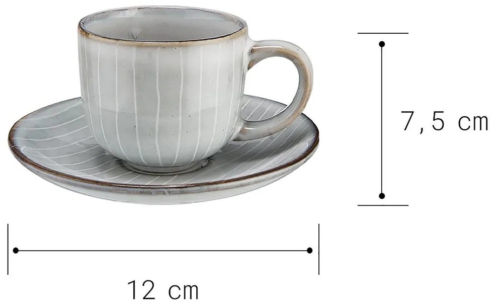 HENLEY Šálek na espresso s podšálkem 90 ml