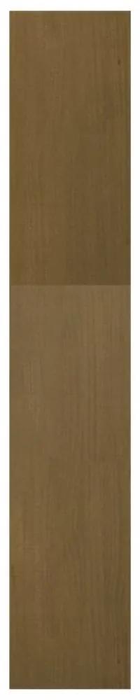 Petromila Knihovna / dělicí stěna medově hnědá 40x30x167,5 cm borovice