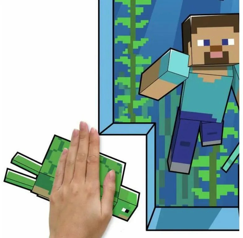 Dětské dekorativní samolepky na stěnu MINECRAFT