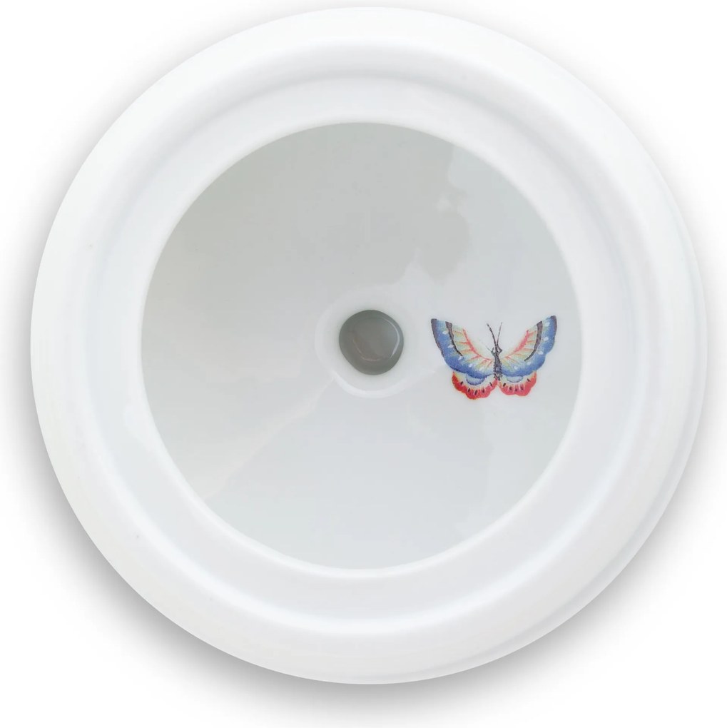 Pip Studio Blushing Birds skladovací dóza 1,5l, bílá
