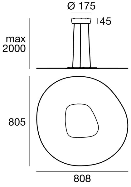 Linea Light 90349 - LED Lustr na lanku ANTIGUA LED/46W/230V 80,8 cm CRI 90 bílá