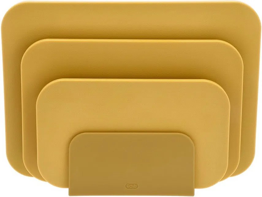 Plastová prkénka v sadě 3 ks se stojánkem 35,5 x 26,5 cm Choptima – Rosti