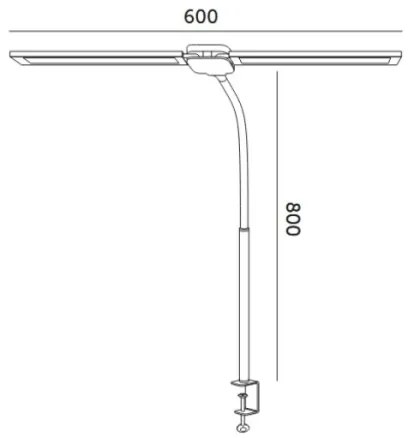 LED Stmívatelná stolní lampa USB TENUIX DUO LED/14W/5V 3000-6000K černá