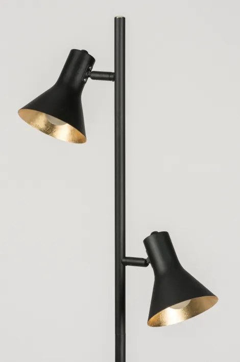 Stojací designová lampa Retro 60 Black and Gold