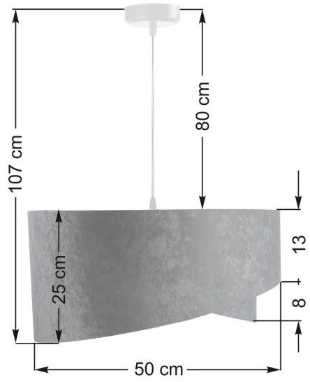 Lustr na lanku GALAXY 1xE27/60W/230V