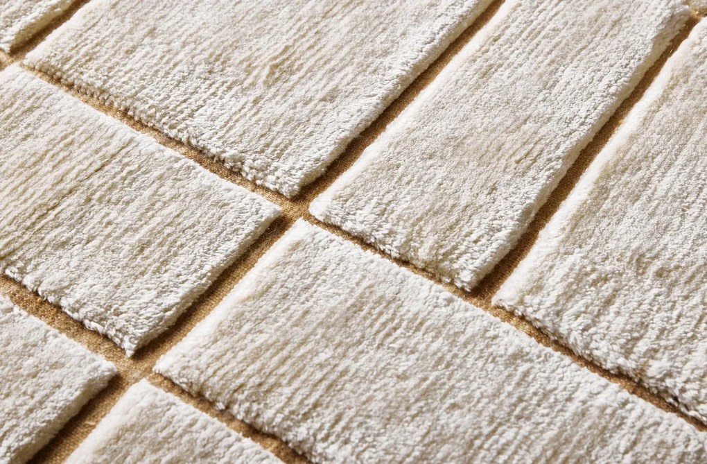 Diamond Carpets koberce Ručně vázaný kusový koberec Radiant Mohair DESP P41 Mohair White - 160x230 cm