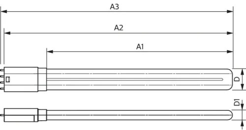 LED žárovka 2G11 (4piny) Philips PLL 24W (55W) teplá bílá (3000K)