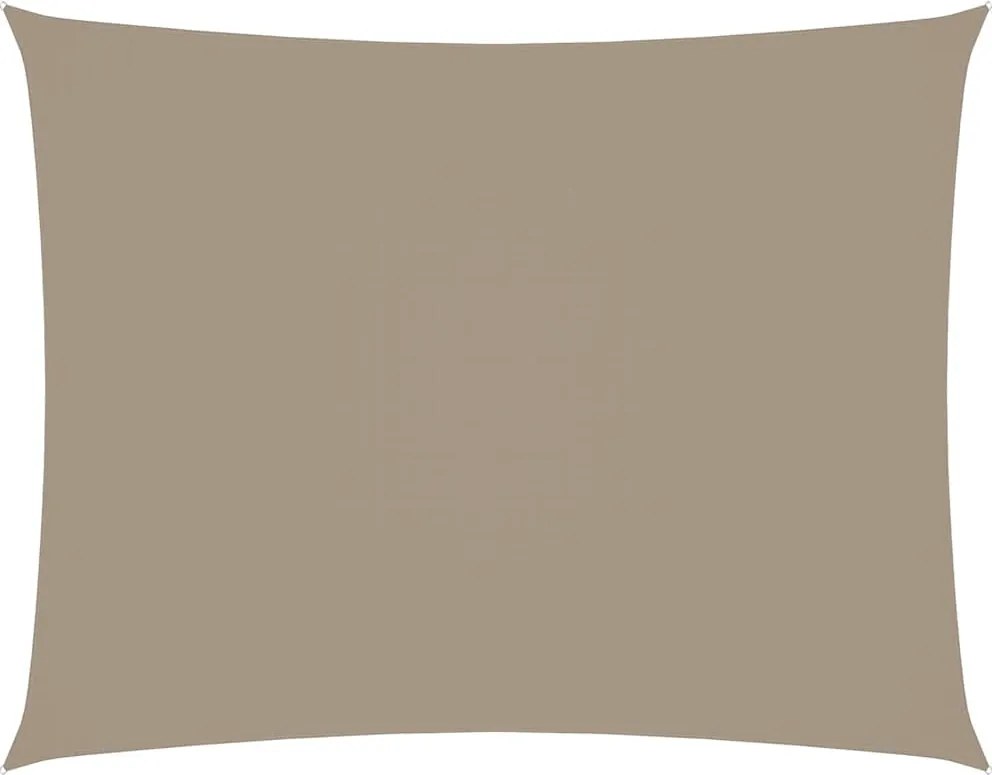 Stínící plachta oxfordská látka obdélníková 3,5 x 5 m taupe 135435