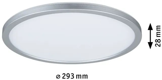 Paulmann 70991 Atria Shine, matně chromové stropní svítidlo s korónou, 16W LED 3000K, průměr 29,3cm