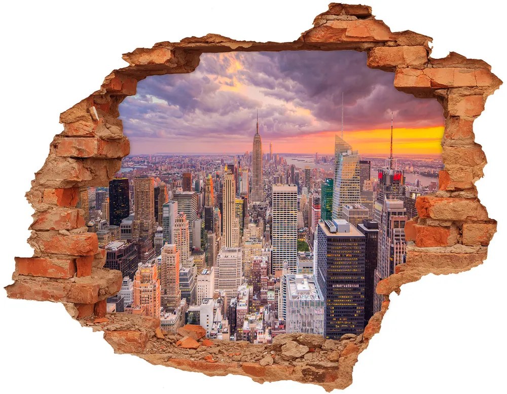 Wallmuralia Fototapeta díra na zeď 3D New York 90x70 cm