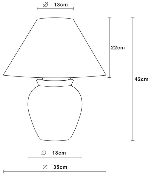 Lucide 47507/81/36 - Stolní lampa RAMZI 1xE27/60W/230V šedá