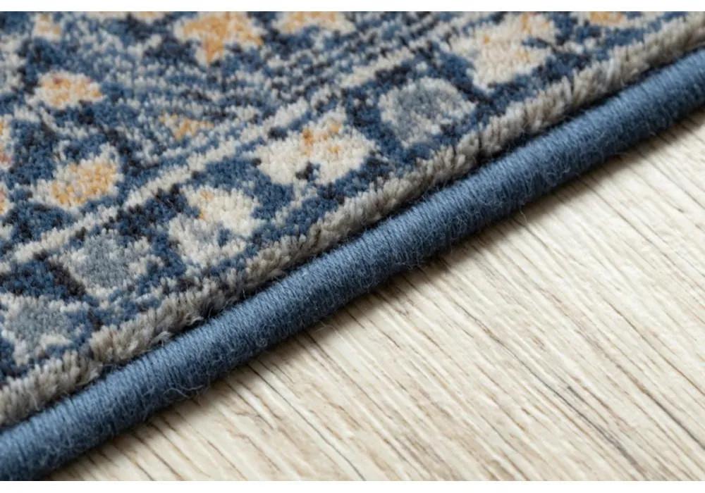 Vlněný kusový koberec Hamid modrý 80x150cm