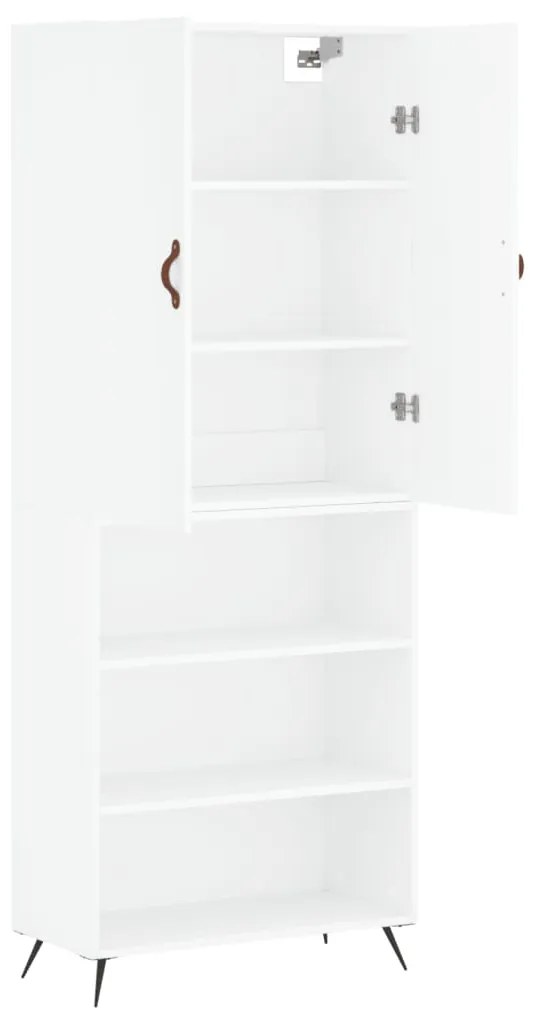 Skříň highboard bílá 69,5 x 34 x 180 cm kompozitní dřevo,  3196043