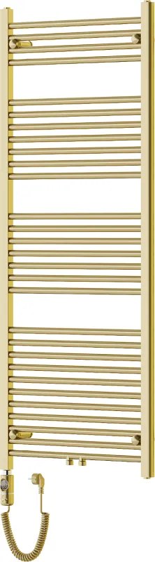 Mexen Mars, elektrické topné těleso 1500 x 600 mm, 600 W, zlatá lesklá, W110-1500-600-2600-50