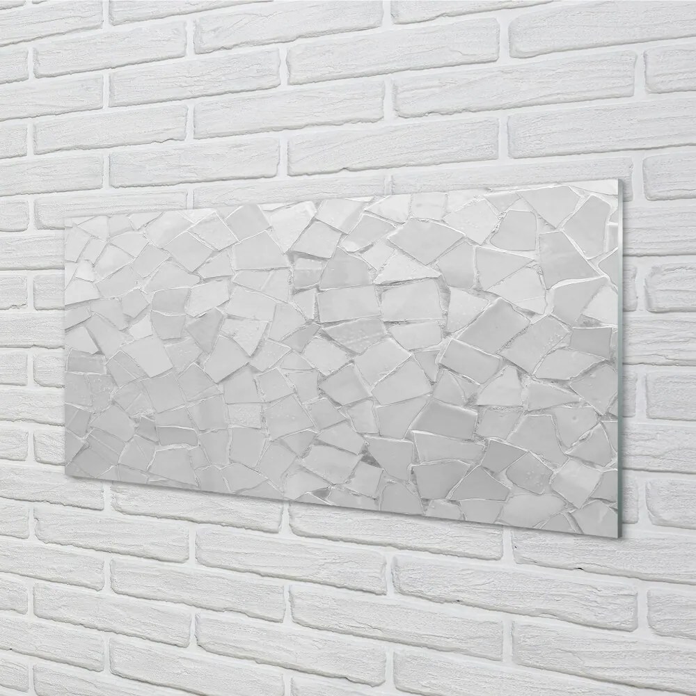 Obraz na skle šedivé polygony 120x60 cm