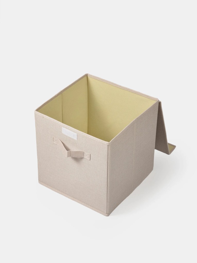 Sinsay - Skládací úložný box s rukojetí a víkem - béžová