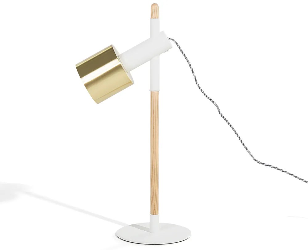 Bílá stolní lampa - OWENS