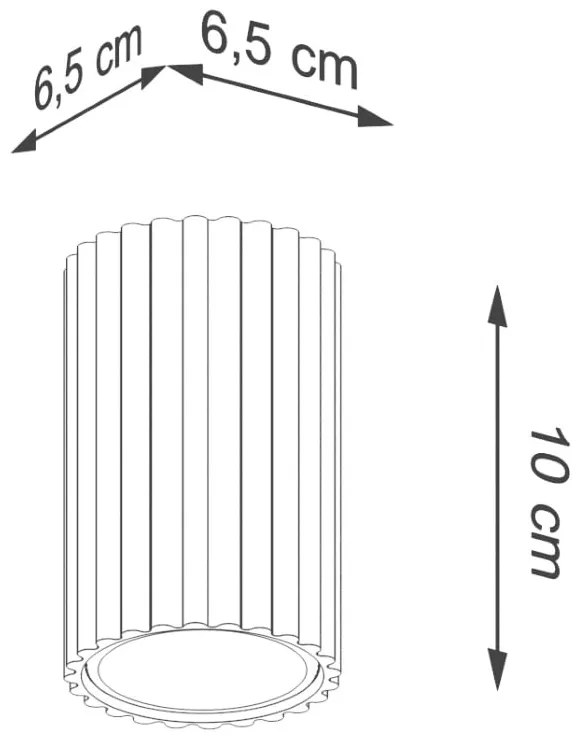Černé bodové svítidlo Gleam – Sollux