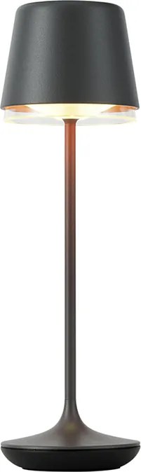 Stolní lampa černá vč. LED IP65 dobíjecí s nabíjecí stanicí - Treble Biano.cz