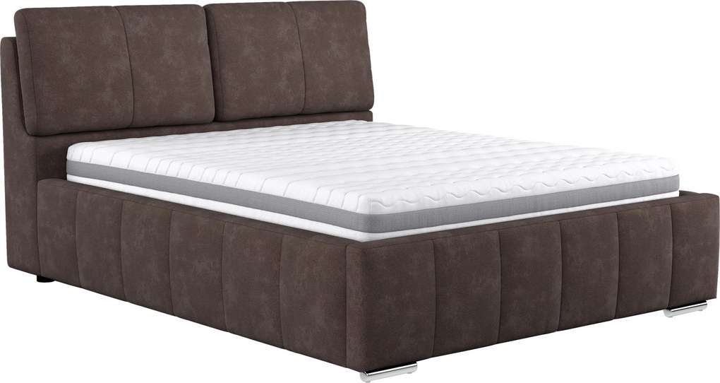 XXXLutz ČALOUNĚNÁ POSTEL, 180/200 cm, hnědá Welnova - Postele s úložným prostorem - 000840019802