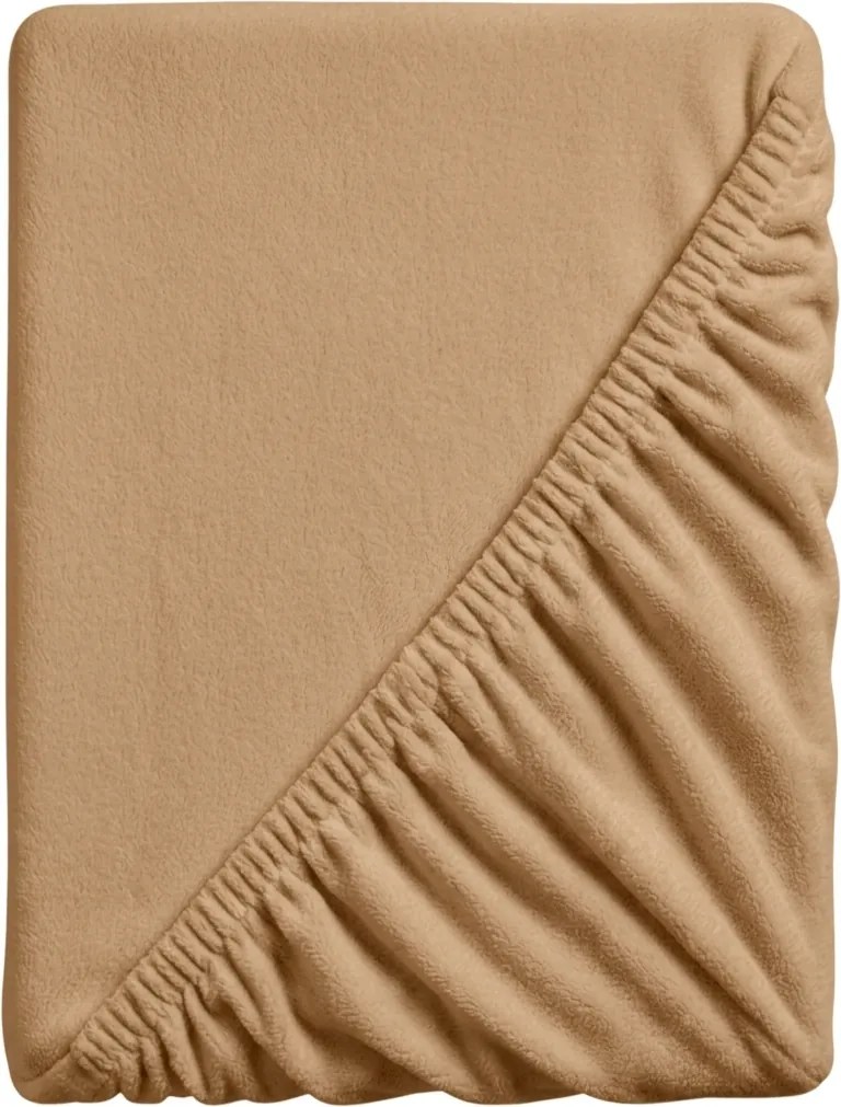 Prostěradlo mikroplyš SOFT 90x200 cm béžové