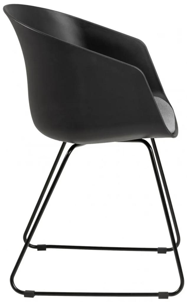 Designová židle Moon černá