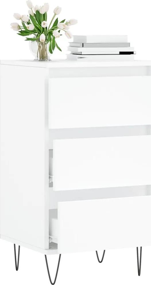 vidaXL Příborník 40 x 35 x 70 cm kompozitní dřevo [831092] Barva: Bílá
