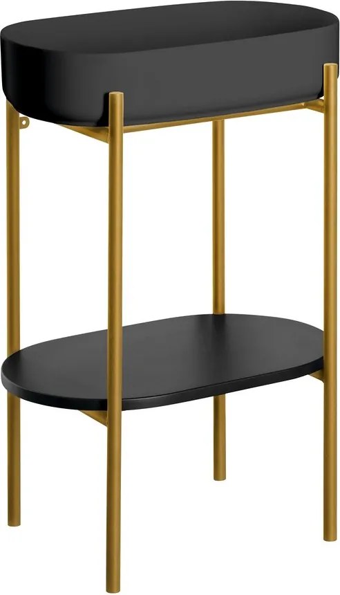 Sapho Sapho, PUNO podstavec s umyvadlem 550x860x360mm, zlatá mat, SKA570-5-01
