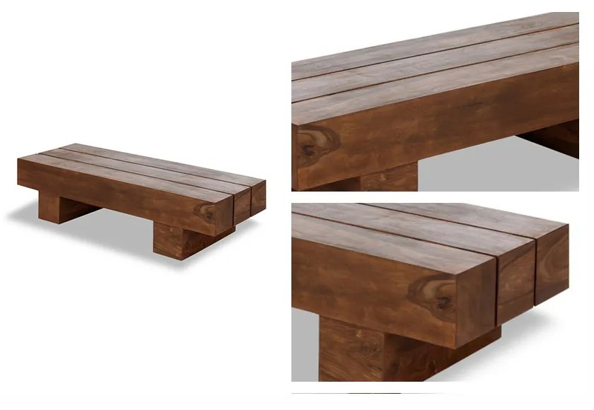 Massive home | Dřevěný konferenční stolek z palisandru III - VÝPRODEJ MHSK44810