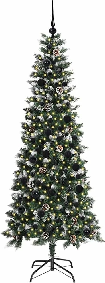 Umělý vánoční stromeček Zelená 210 cm PVC, plast a ocel 3395833