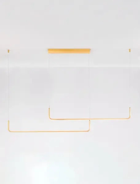 Designový lustr Strita zlatá