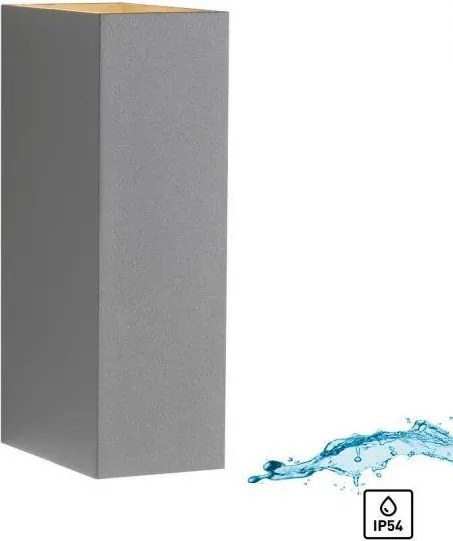 PN 9467-15 BLOCK LED venkovní nástěnné svítidlo šedá IP54 3000K - PAUL NEUHAUS