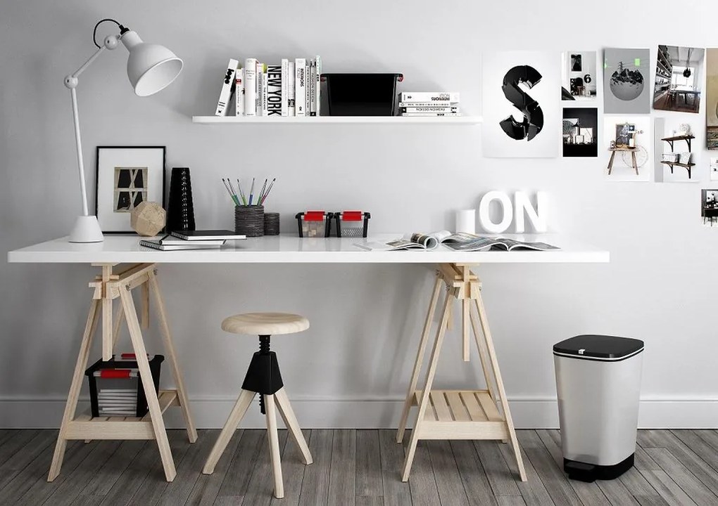 KIS CHIC BIN L 50L Odpadkový koš 29 x 44,5 x 60,5 cm steel