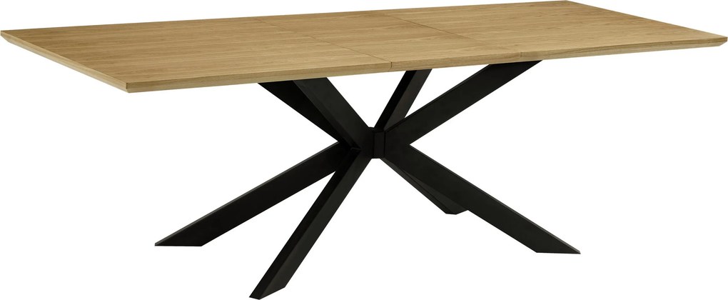 XXXLutz JÍDELNÍ STŮL, černá, barvy dubu, 180-230/90/76 cm P & B - Jídelní stoly - 001467006901