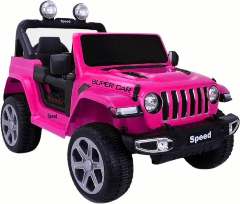 LEAN CARS Elektrické autíčko FT-938 4x4 lakované, růžové
